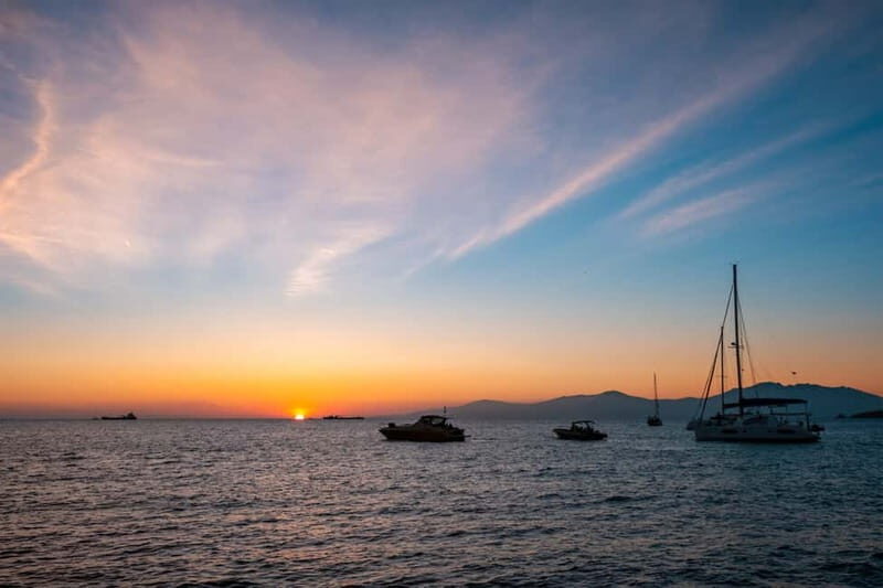Mykonos: Sunset Cruise with a Buffet of Greek Delicacies - The Itinerary in Detail
