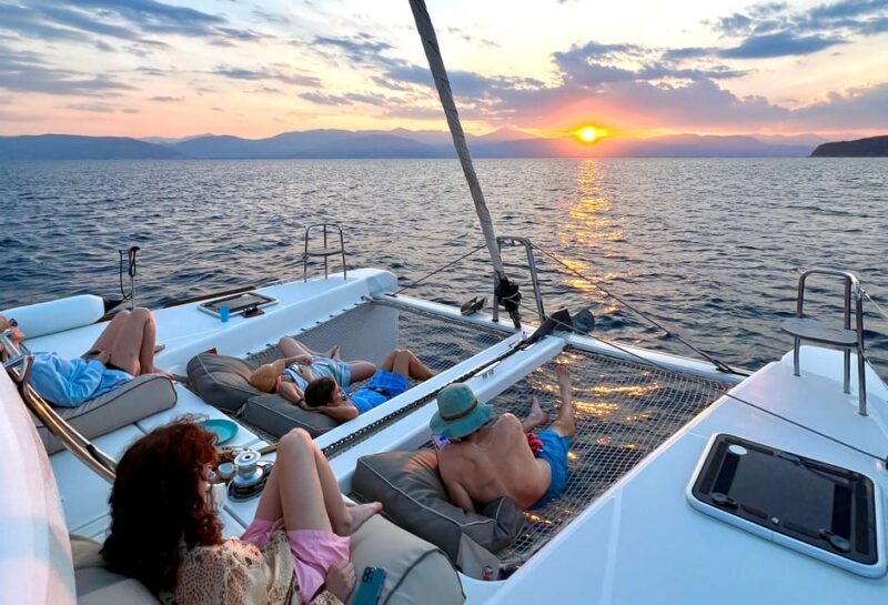 Nafplio: Catamaran full day private cruise - Key Points