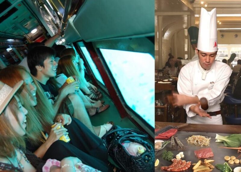 Naha: "Orca" Spotting Glass Bottom Boat & Sams Famous Steak - Key Points