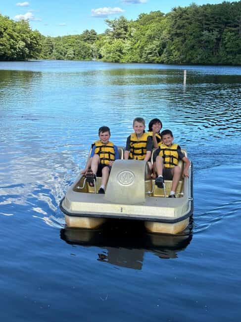 Natick: Lake Cochituate Pedal Boat Rental - Key Points