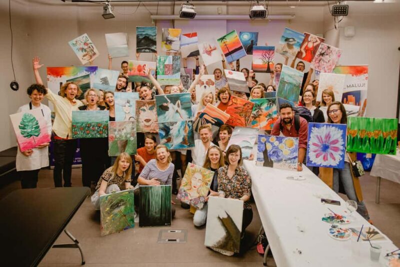 Neon Paint Painting and Wine in the Dark in Gdask! - The Food and Drink: An Integral Part of the Night