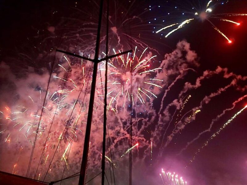New Year's Eve Fireworks Sail with Sparkling Wine - Why This Sail Stands Out