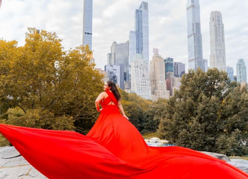 New York City: Flying dress photoshoot jonadress Manhattan - The Cost and Value