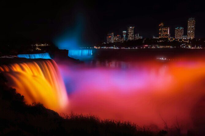 Niagara Falls After Dark Intercity Transfer from Boston - Key Points