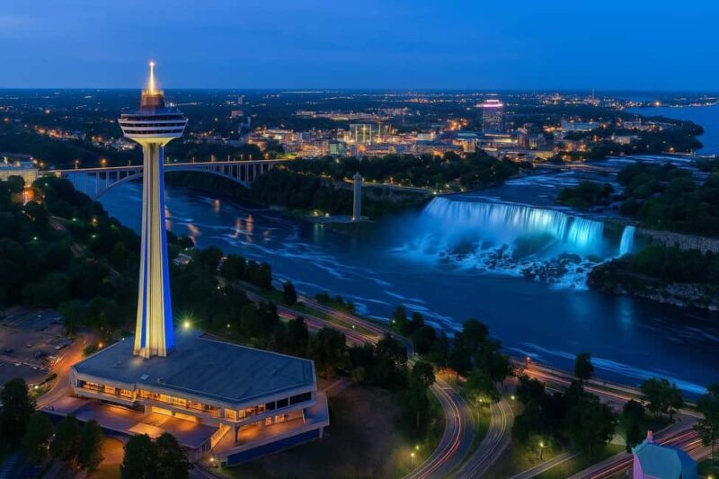 Niagara Falls: Skylon Tower, Fireworks & Walking Tour Canada - Key Points