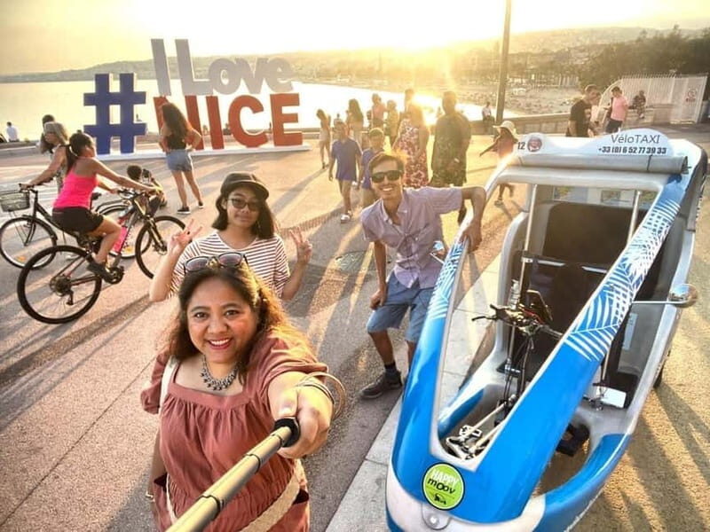 Nice: private guided Tour by electric taxi bike - Discovering Nice: A Close-Up with Electric Vélo-Taxis