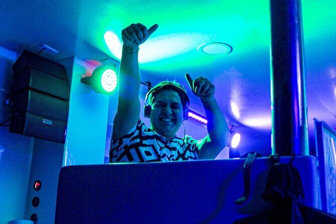 Night Party in Catamatan with Neon Lights, Live DJ and Drinks - What to Expect from the Night Party in Catamatan