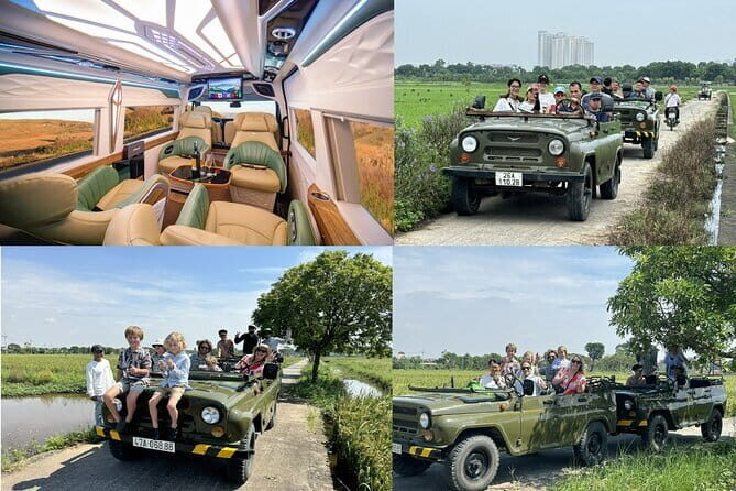 Ninh Binh Army Jeep see Highlight Start From Hanoi By Limousine - Exploring Ninh Binh with the Army Jeep and Boat Tour