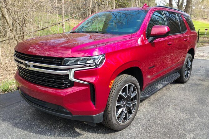 NON BUS VIP Cherry Red Tahoe RST Traverse City Wine Tour - Key Points