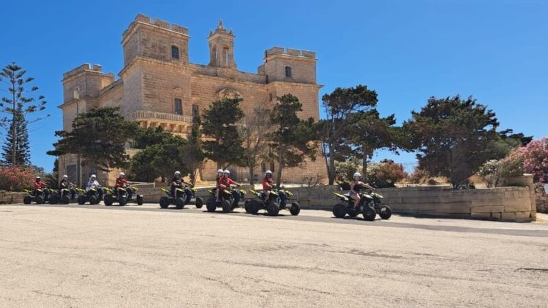 North Malta: Quad Bike Tour with Scenic Land, Sea & Swimming - Key Points