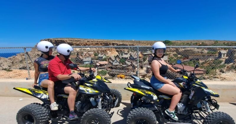 North Malta: Quad Bike Tour with Scenic Land, Sea & Swimming - Pickup and Orientation