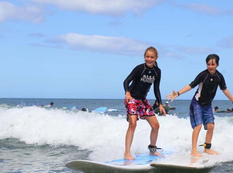 North Shore Oahu: Tandem Special Surf Lesson for Children - Key Points
