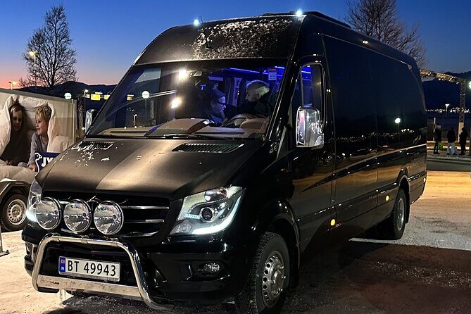 Northern Lights Chase minibus, portraits, toilet, meal, guarantee - Transportation & Comfort