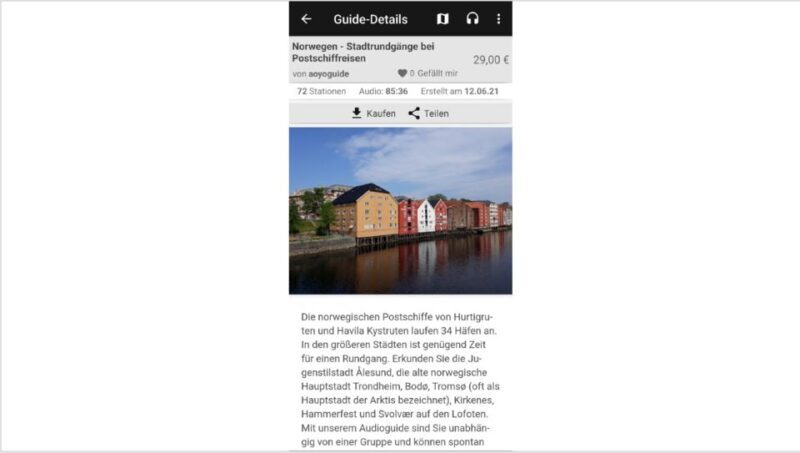 Norwegian Coastal Cities: Smartphone Audio Guide App - What Travelers Say
