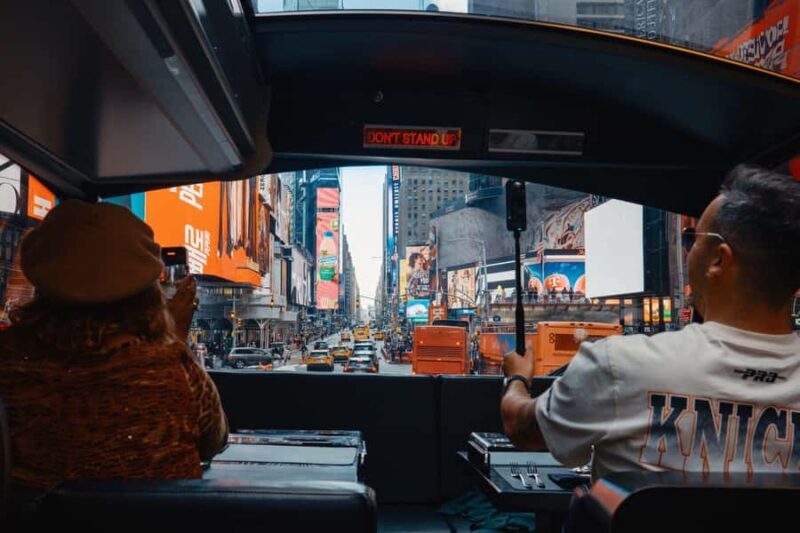 NYC Bustronome Gourmet Sightseeing Lunch tour Panoramic Bus - A Balanced View of the Value