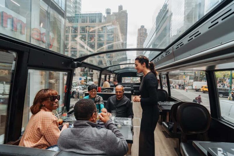 NYC Bustronome Gourmet Sightseeing Lunch tour Panoramic Bus - FAQs