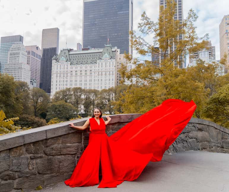 NYC: Flying dress photoshoot Dumbo or Central Park jonadress - Key Points