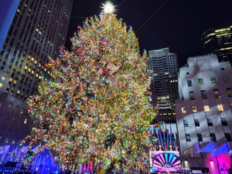 NYC: Holiday Lights Guided Bus Tour - Transportation and Group Size