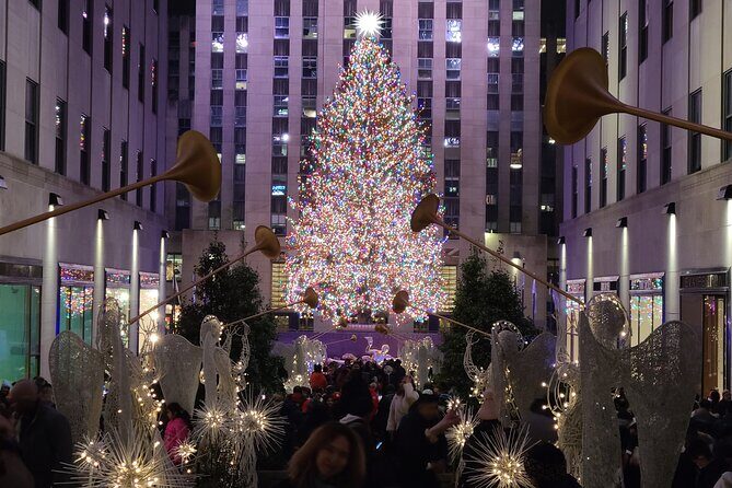 NYC Holiday Walking Tour 5th Ave, Rockefeller Tree & Xmas Village - Key Points