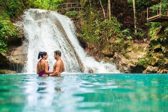 Ocho Rios Jamaica Blue Hole Waterfalls Lunch and Beach Tour - Key Points