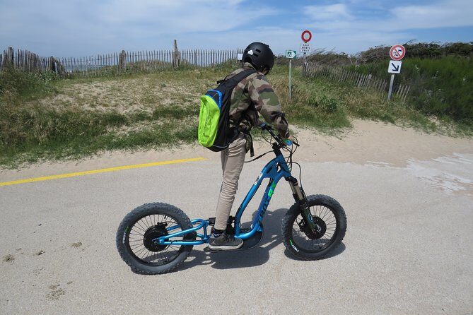 Off-road electric scooter-2h30 guided by GPS- "Carnac" - The Sum Up