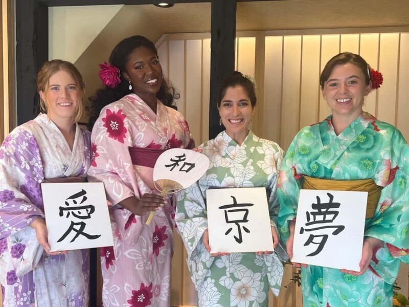 OKADAKyoto Japanese Calligraphy experience (shodo) - Key Points