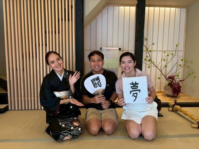 OKADAKyoto Japanese Calligraphy experience (shodo) - The Value of This Experience