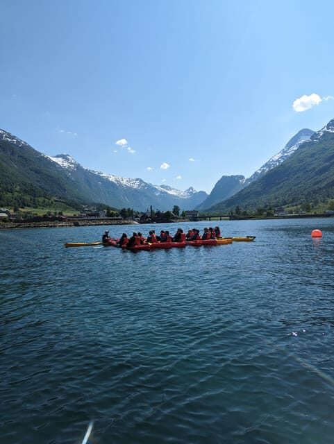 Olden: Guided beginner friendly fjord kayaking.Local company - A Closer Look at the Kayaking Experience in Olden
