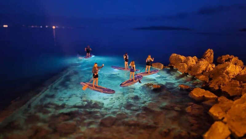 Opatija: Guided SUP Paddleboarding Adventure at Night - A Warm Welcome to a Nighttime Water Adventure