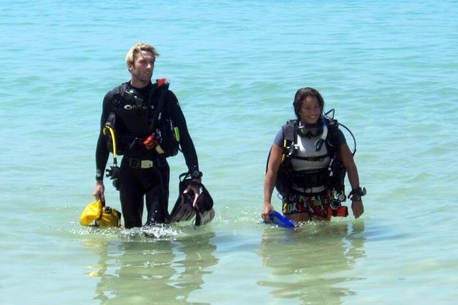 Open water scuba certifiication course with beach dives - Key Points