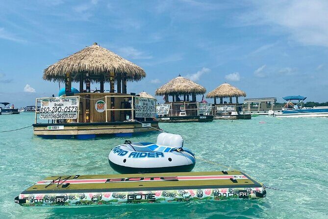 Original Cruisin' Tikis 3hr Crab Island Sandbar Adventure - A Fun, Tiki-Style Trip to Crab Island in Destin
