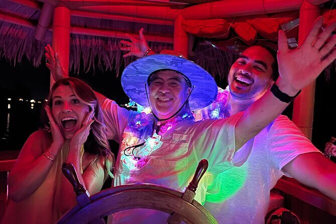 Original CRUISIN' TIKIS Lit on the Lagoon- A Glow Tiki Bar Cruise - The Itinerary: What to Expect