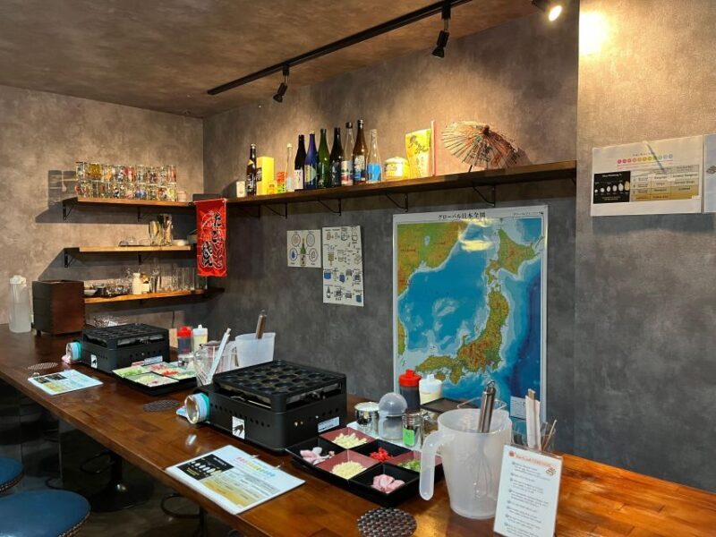 Osaka Sake Tasting with Takoyaki Cooking - Timing and Group Size