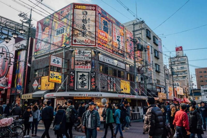 Osaka: Tennoji Ward, Shinsekai 3 hours Walking Tour - Key Points