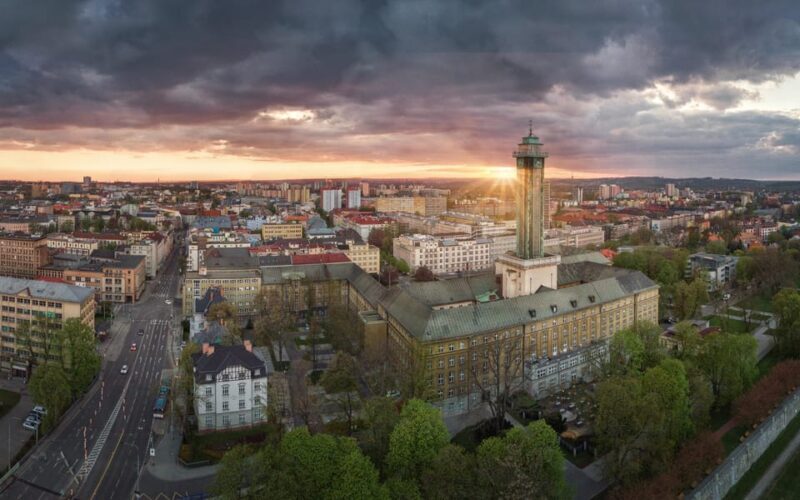 Ostrava: Entrance to the viewing tower of the new town hall - Who Will Enjoy This?