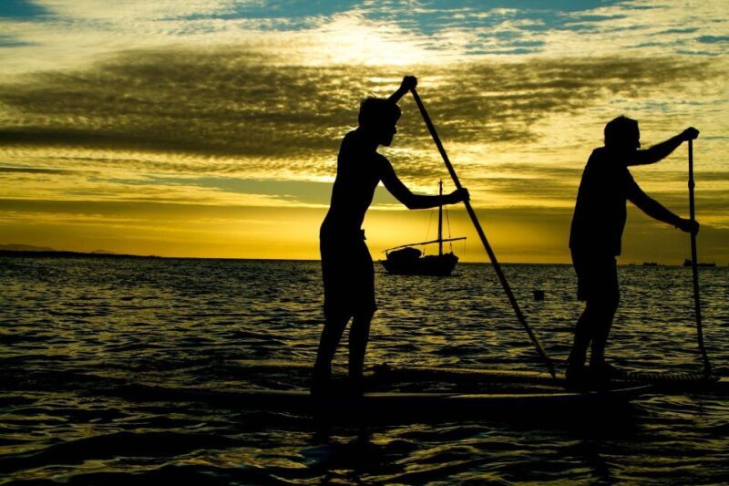 Paddle Board Rental: Glide on the Water with Ease - Discovering Santorini on a Paddleboard