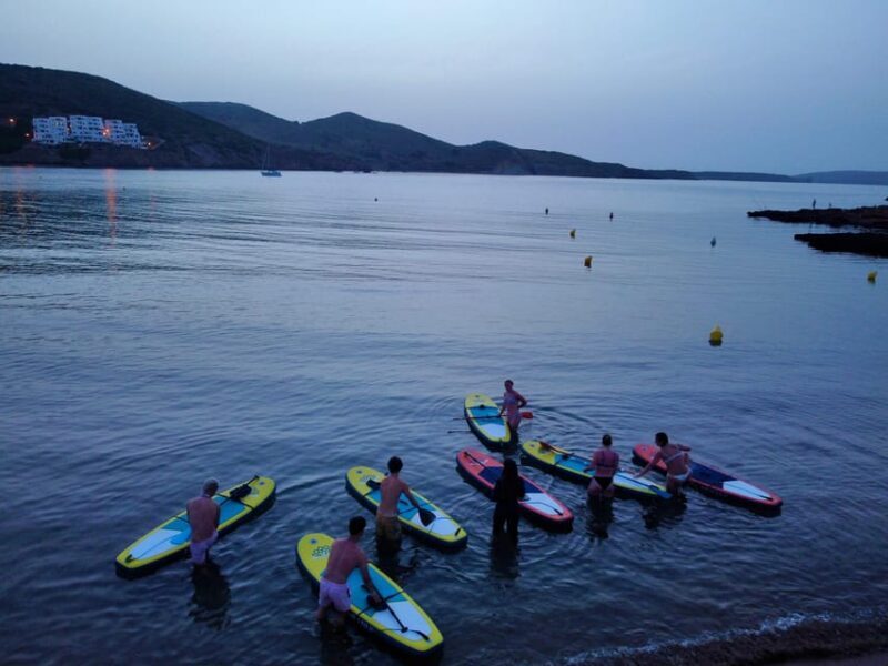 Paddle Surf with Led lights at sunset in Menorca - The Group Experience and Practical Details
