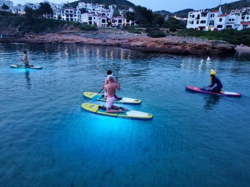 Paddle Surf with Led lights at sunset in Menorca - The Sum Up