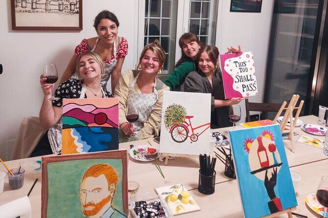 Paint and Free Flowing Wine Art Class in Rome - Authenticity and Cultural Connection