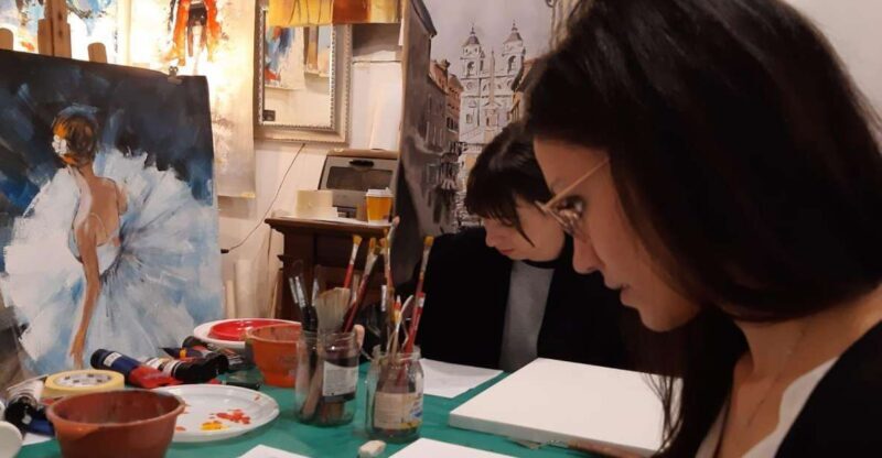 Painting class in Rome near Piazza Navona - Key Points
