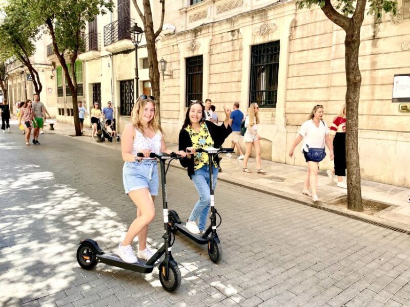Palma: Guided 1.5 H city tour on Electric scooter - Exploring Palma de Mallorca on Two Wheels and a Spark of Electricity
