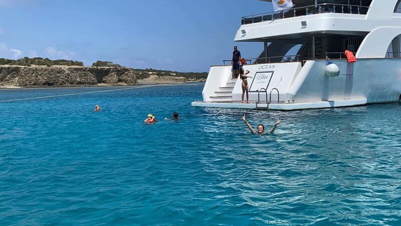 Paphos: Blue Lagoon Cruise-BBQ Lunch, Open Bar, Slide - Key Points