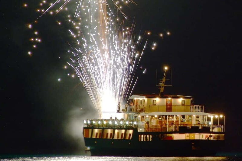 Paphos: Wave Dancer Fireworks, Buffet Dinner & Show Cruise - Key Points