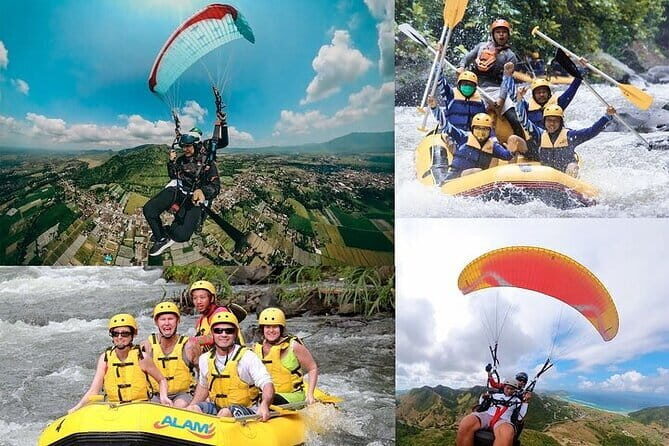 Paragliding and Rafting including lunch and pickup - An Exciting Day of Paragliding and Rafting in Manado