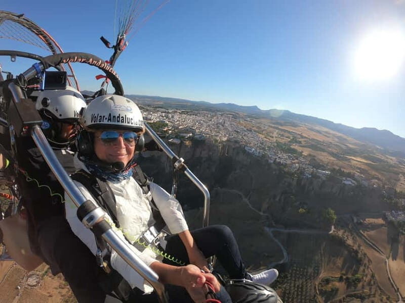 Paramotor flight in Ronda (Málaga), near Marbella - Key Points