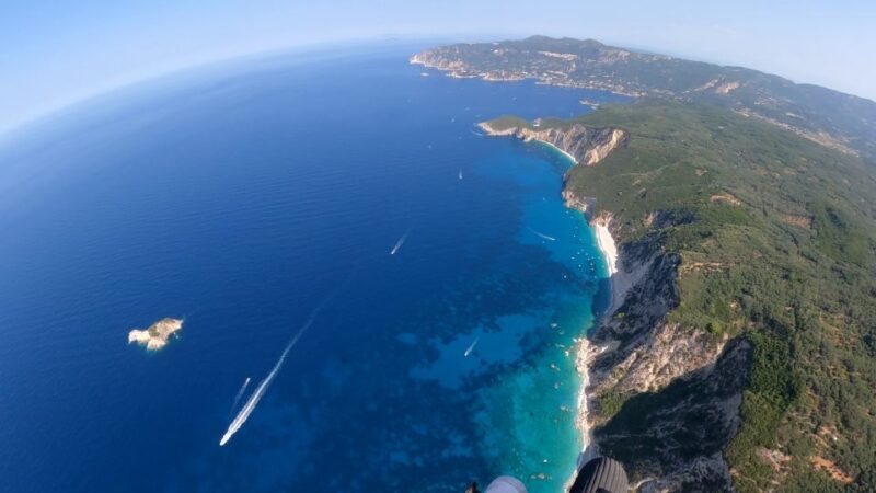 Paramotor Flight over Corfu's West Coast - Key Points