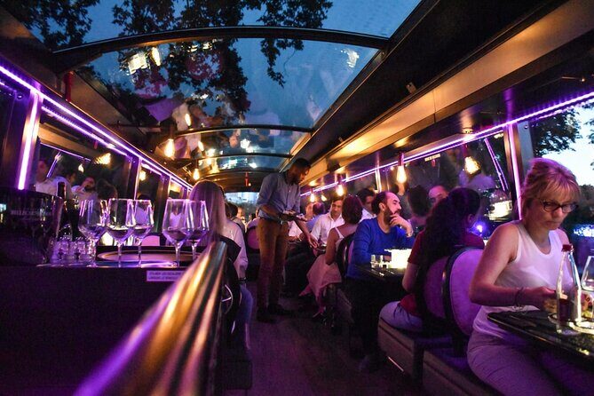 Paris 5-Course Dinner Bus Toque with Champagne from Opéra - Key Points