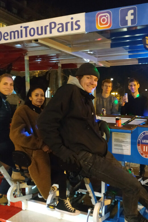 Paris: Beer Bike Bar With Drinks Included - Key Points