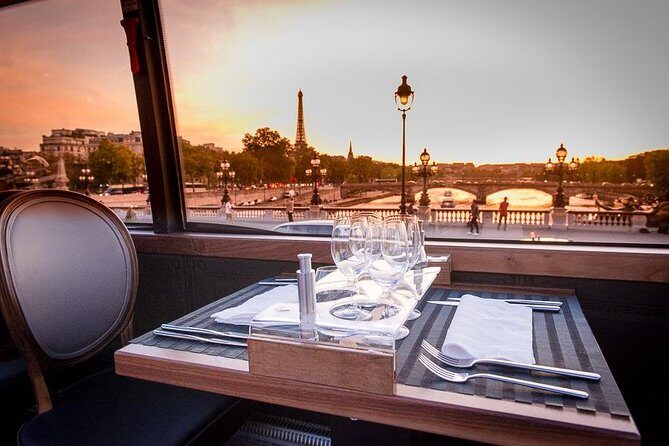 Paris Bustronome Gourmet Sightseeing Dinner on a Panoramic Bus - Setting Off in Style: The Double-Decker Bus with a Glass Roof