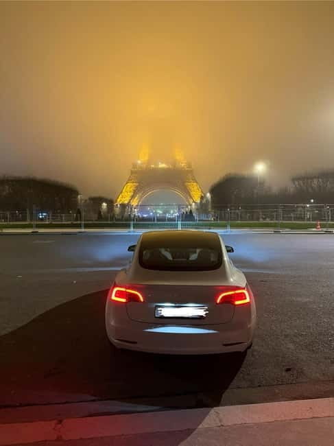 Paris: City Highlights Night Tour in a Tesla - A Luxurious Spin on Nighttime Paris